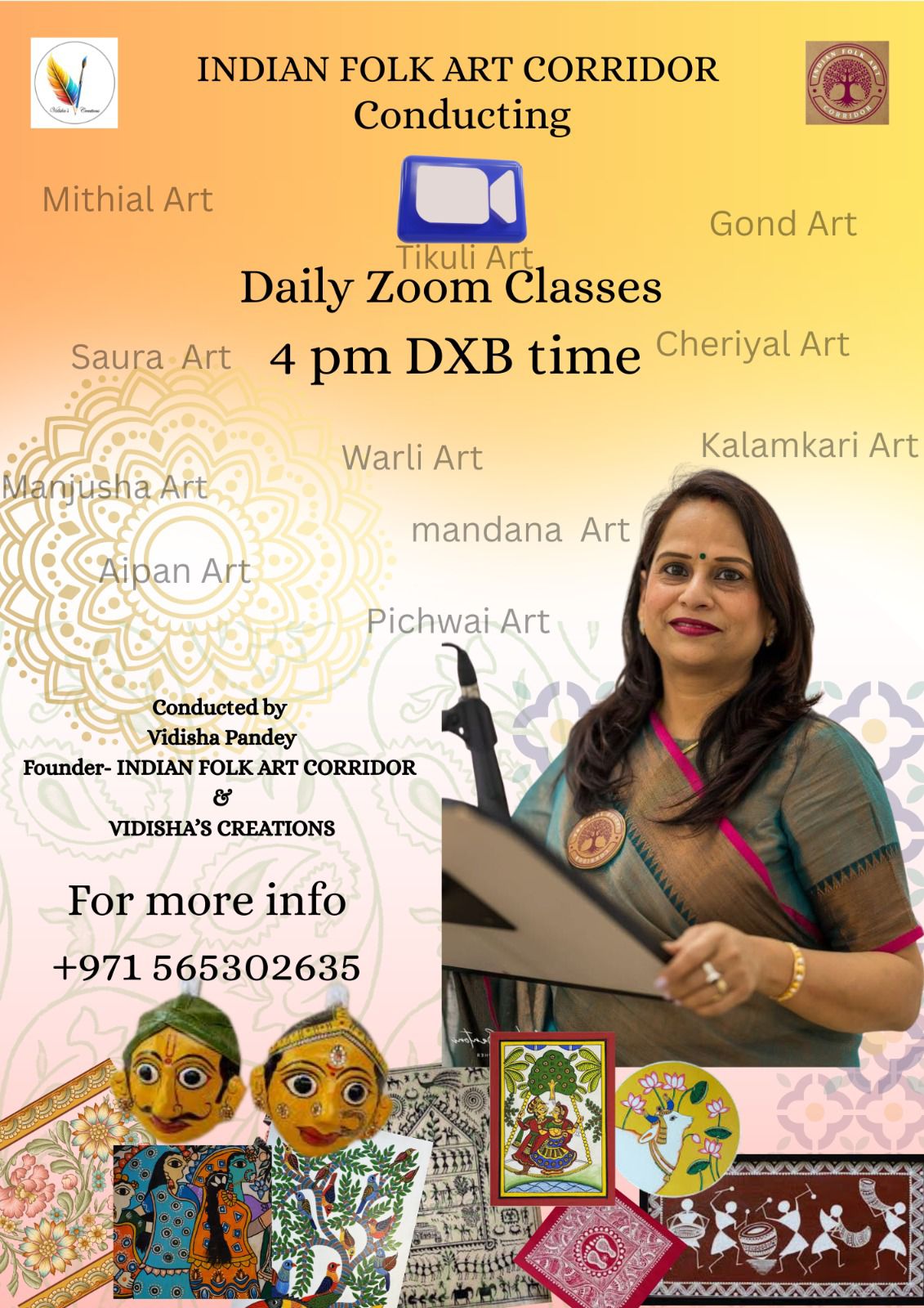 FREE Daily Zoom Classes to Learn Indian Folk Art and Find Inner Peace ...